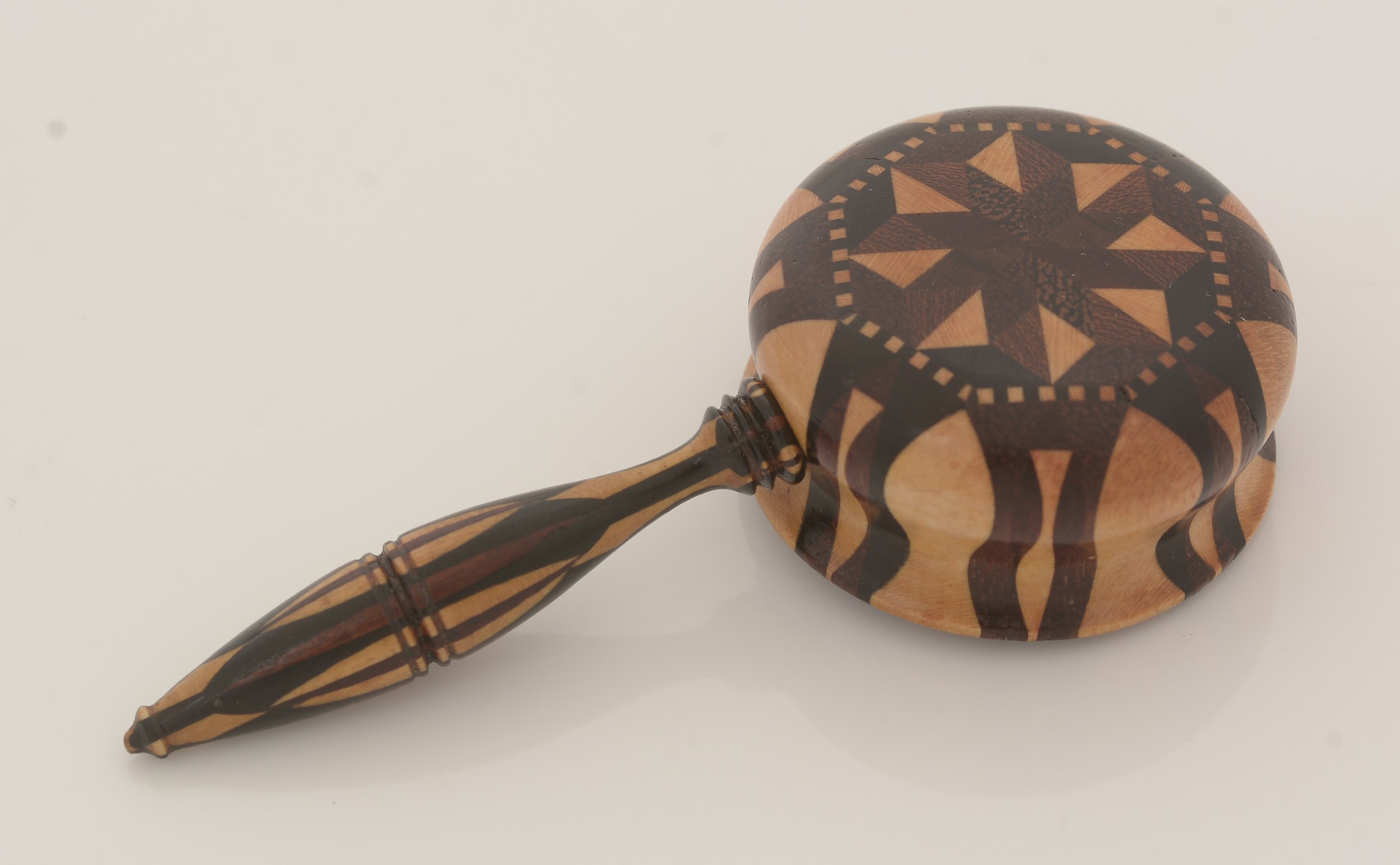 Lot 65 - A rare Victorian Tonbridge-ware caddy spoon.