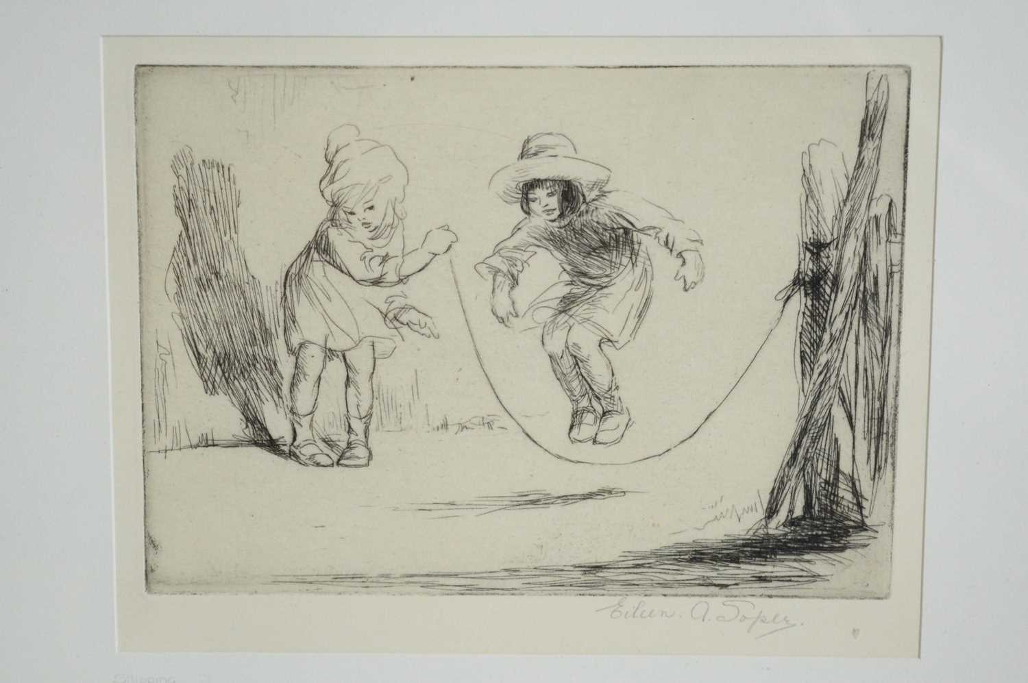 Lot 576 - Eileen Alice Soper - Skipping | etching