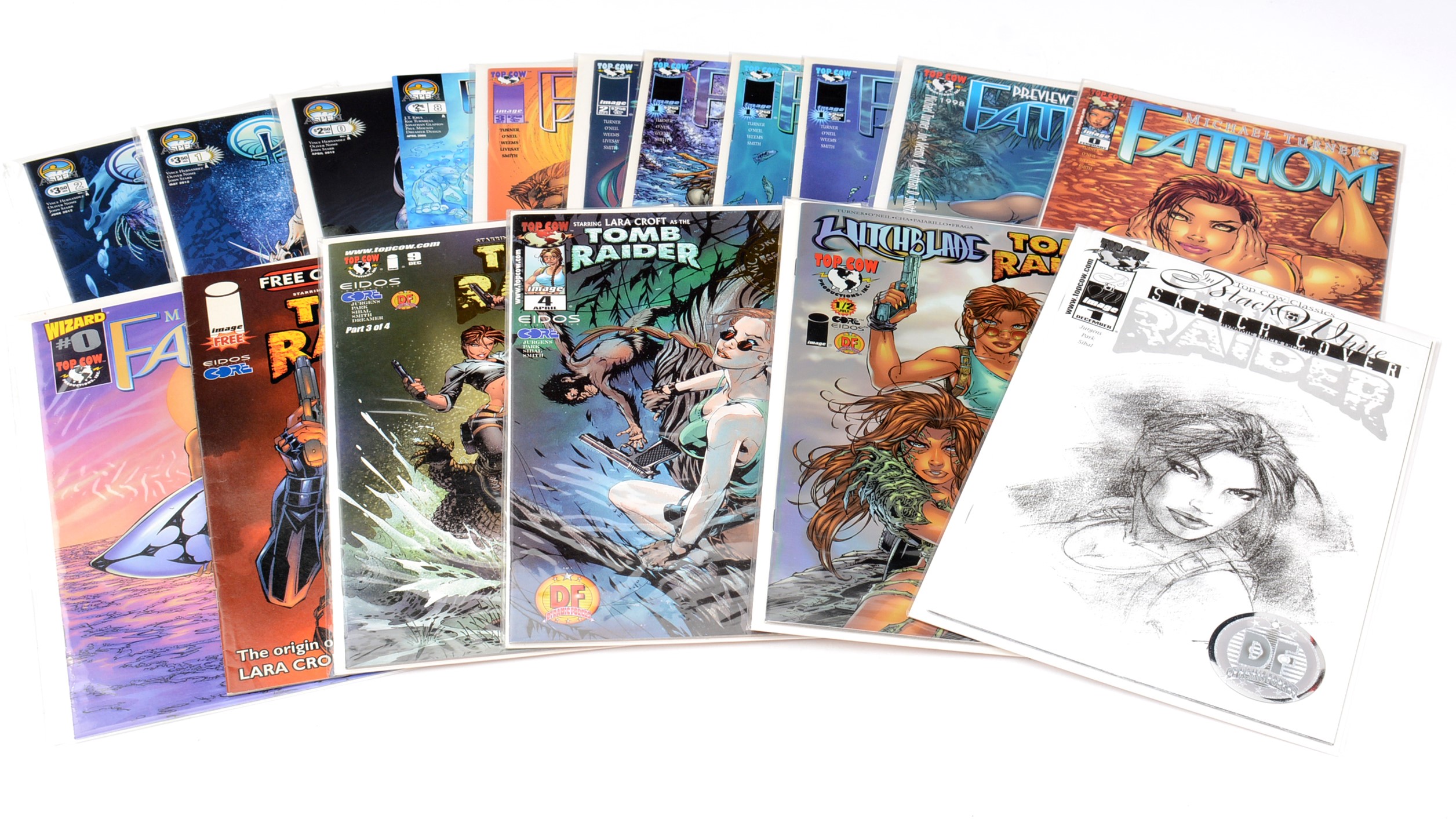 Lot 105 - Tomb Raider and Fathom Comics by Image and