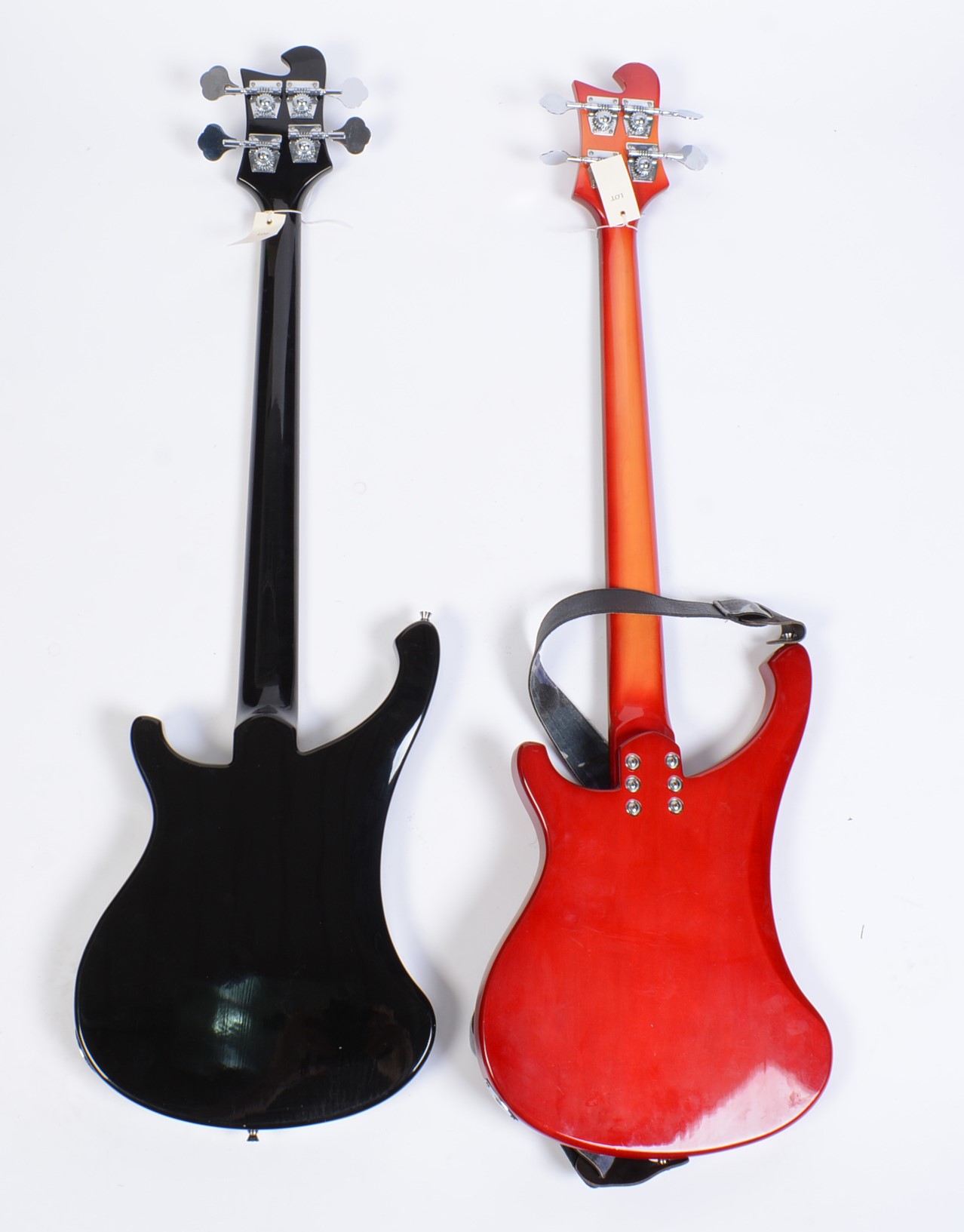 Lot 100 - Two Rickenbacker copy Bass Guitars