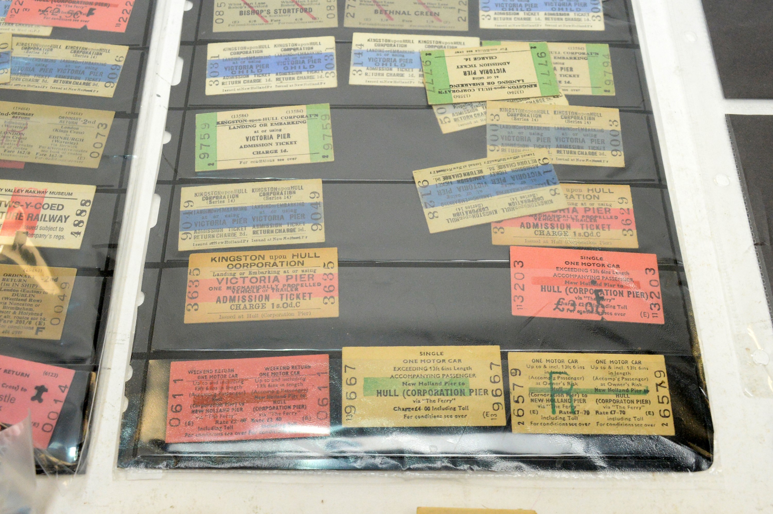 Lot 786 - A collection of ticket stubs and luggage