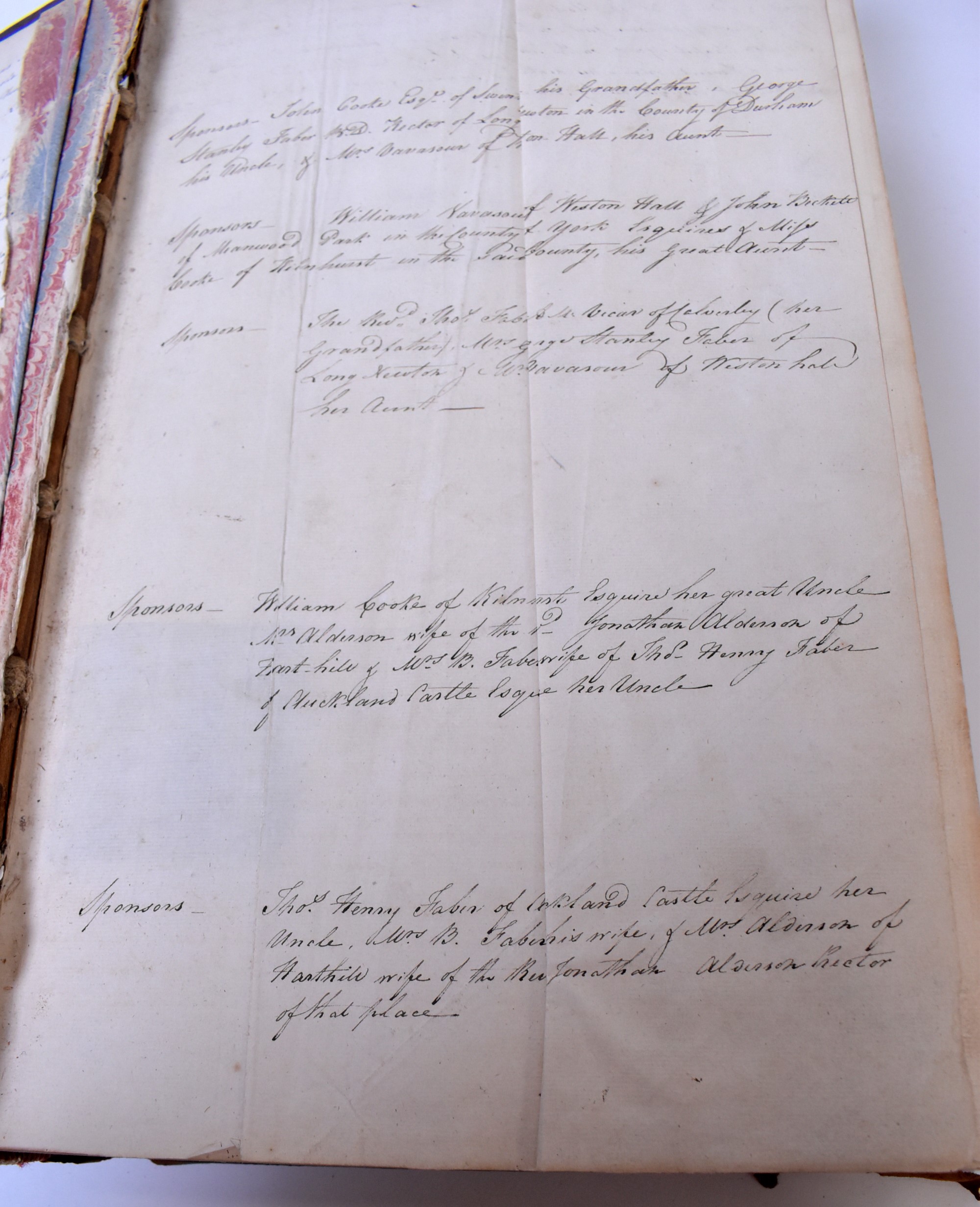 Lot 654 - The Faber Family Bible, photographs and