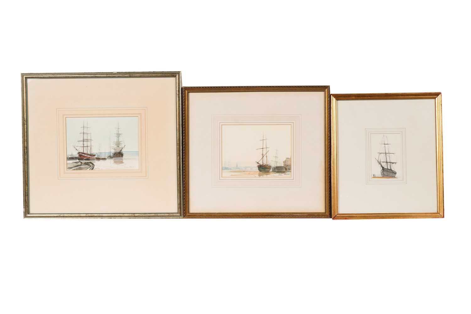 Lot 48 - Peter Knox - Three marine views | watercolour