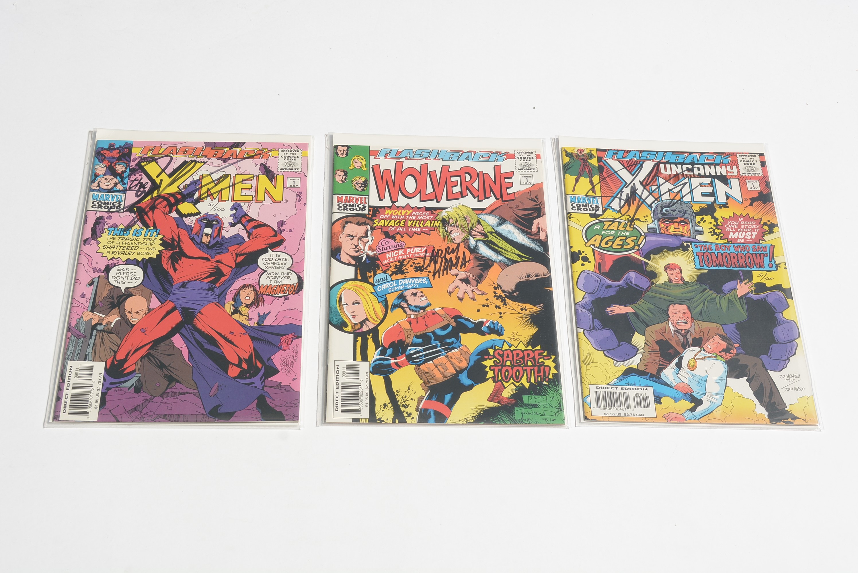Lot 85 - Flashback Comics by Marvel, signed editions