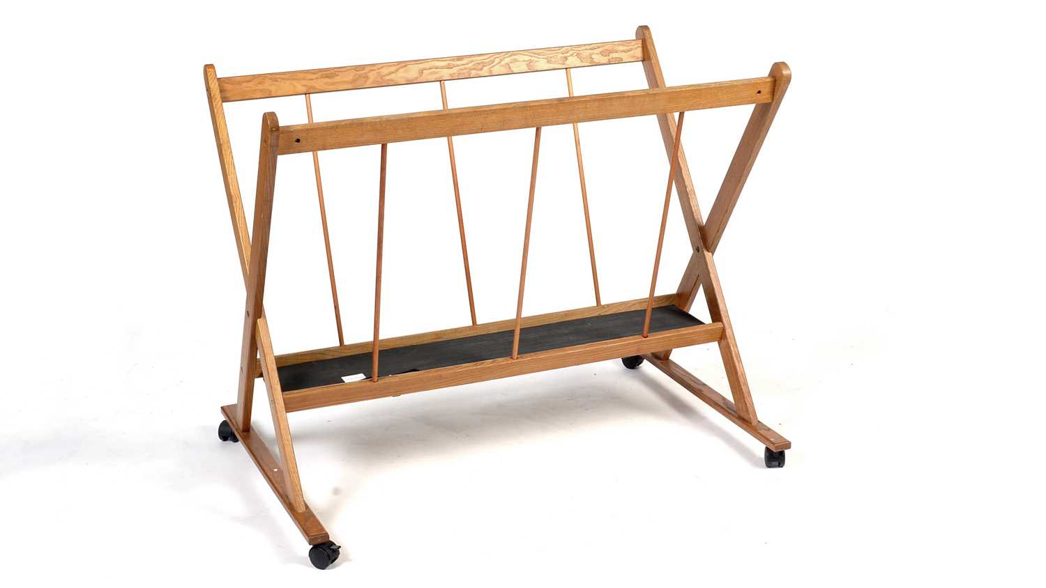 Lot 62 - A contemporary pine folio browser