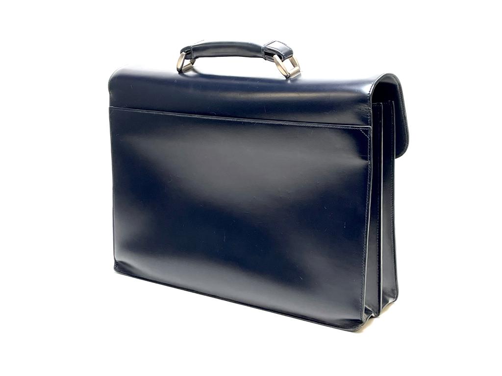 Lot 1180 - A Dunhill navy blue leather attache case