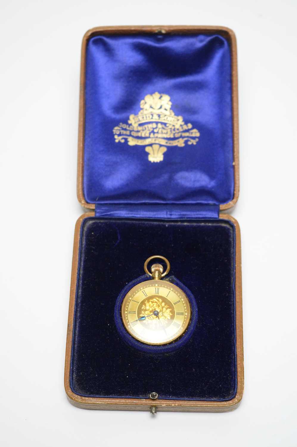 Lot 150 - An 18ct gold fob watch