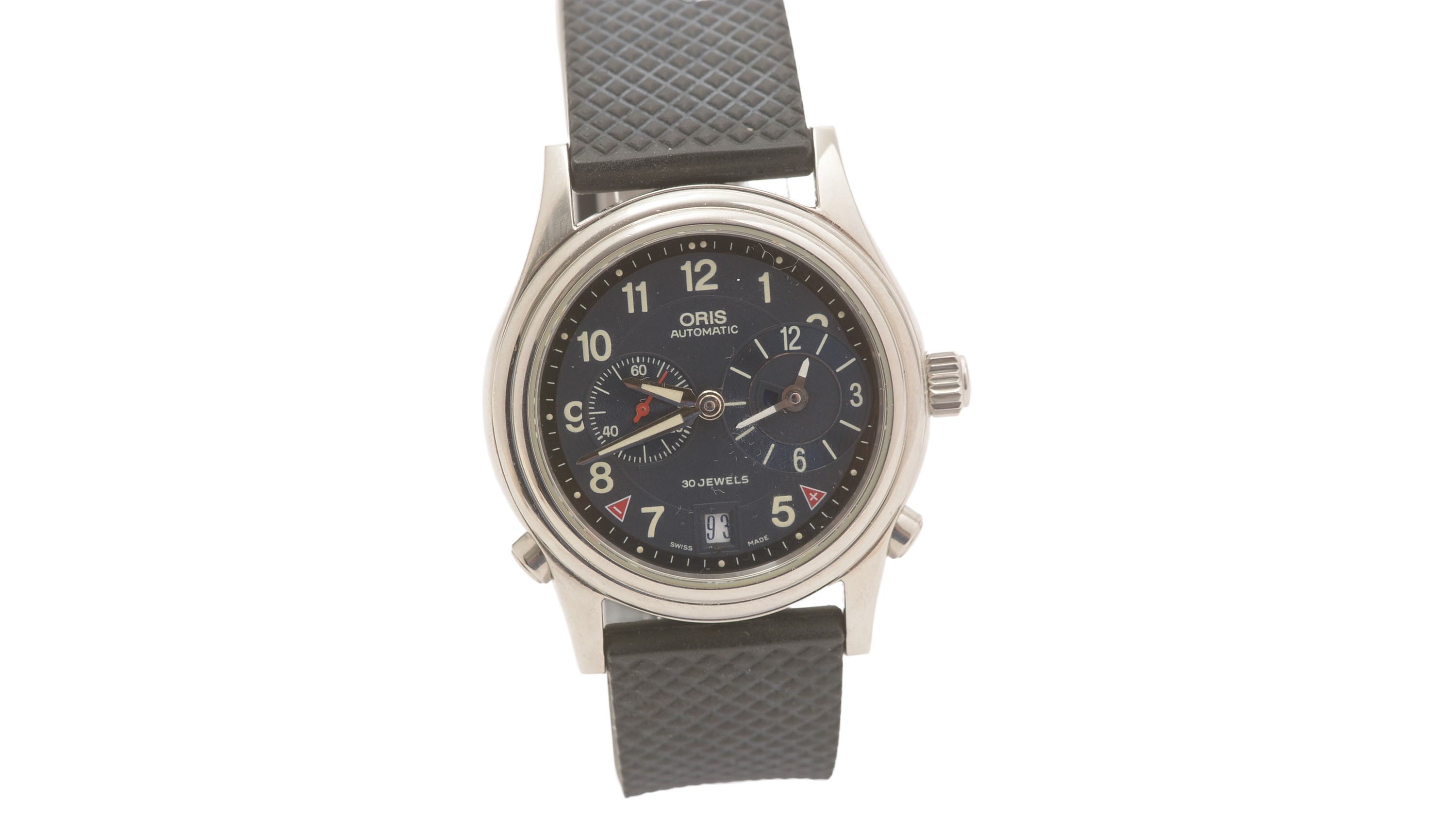 Lot 556 - Oris World Timer: a steel cased automatic
