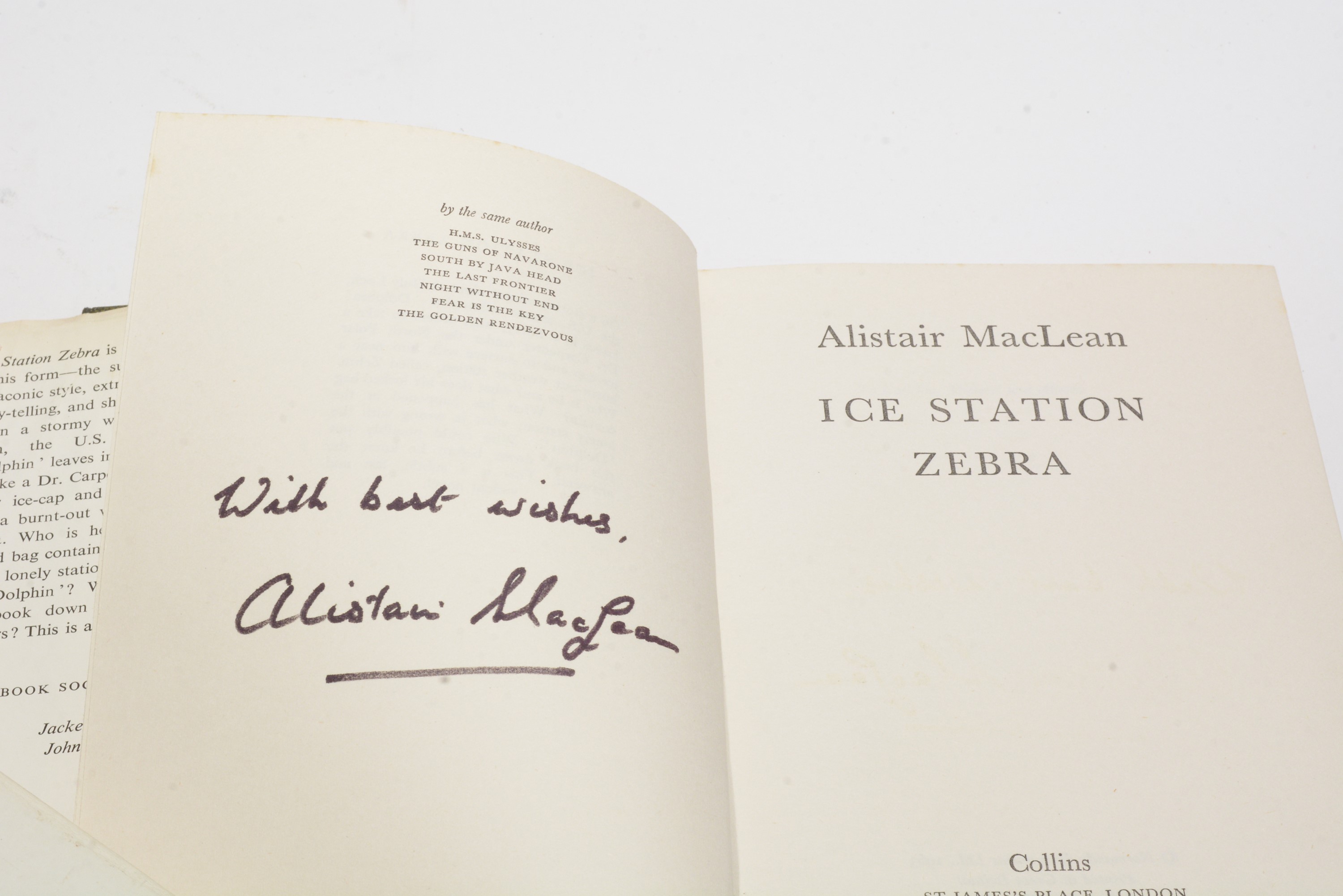 Lot 850 - A collection of signed Alistair MacLean