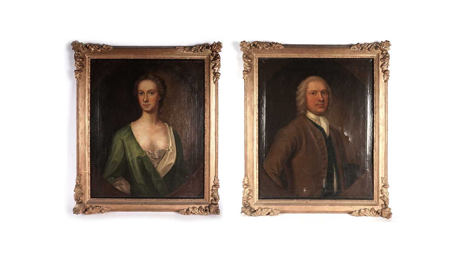 Lot 648 - 18th Century British School - Portrait pair