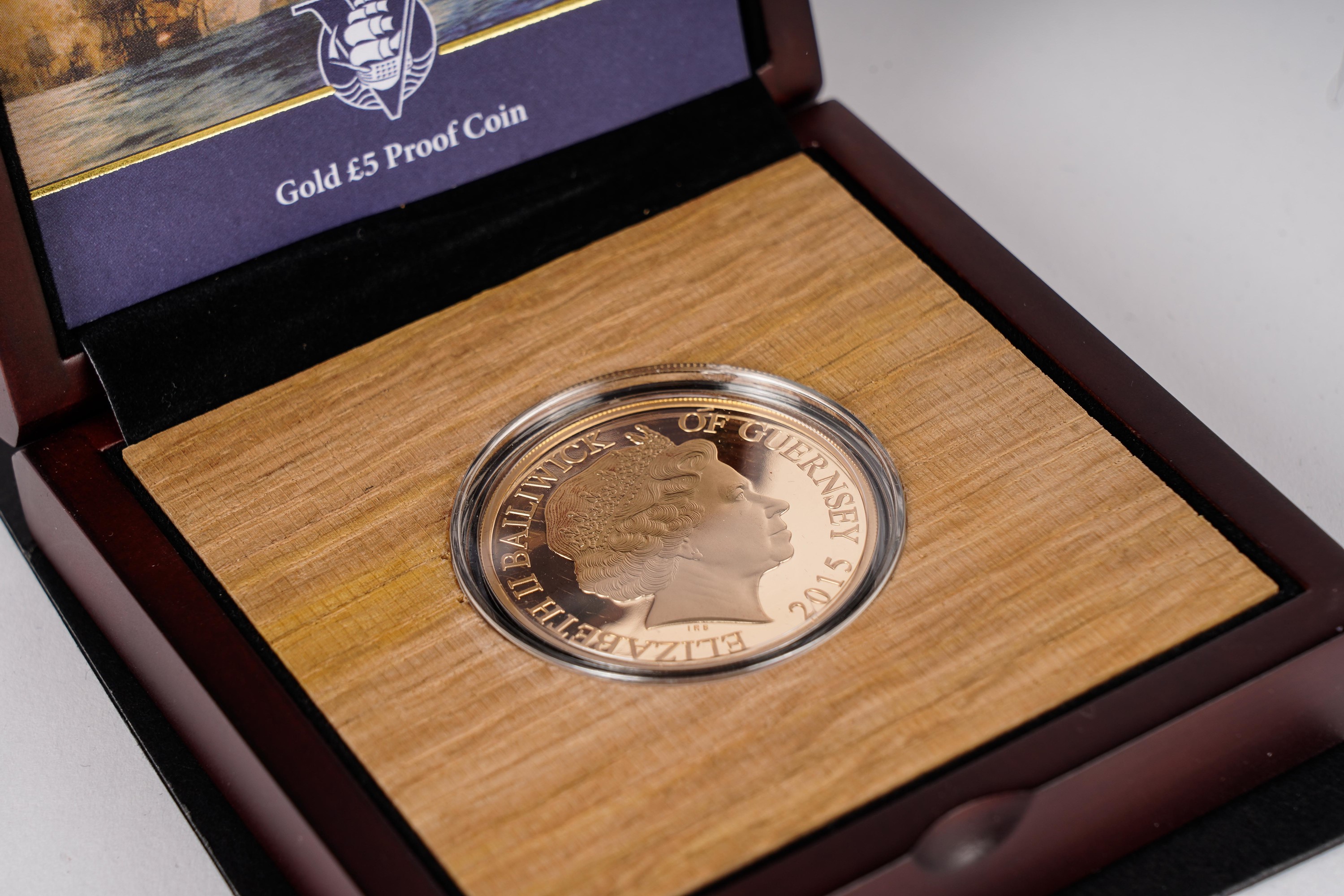 Lot 250 - A Queen Elizabeth II HMS Victory £5 gold