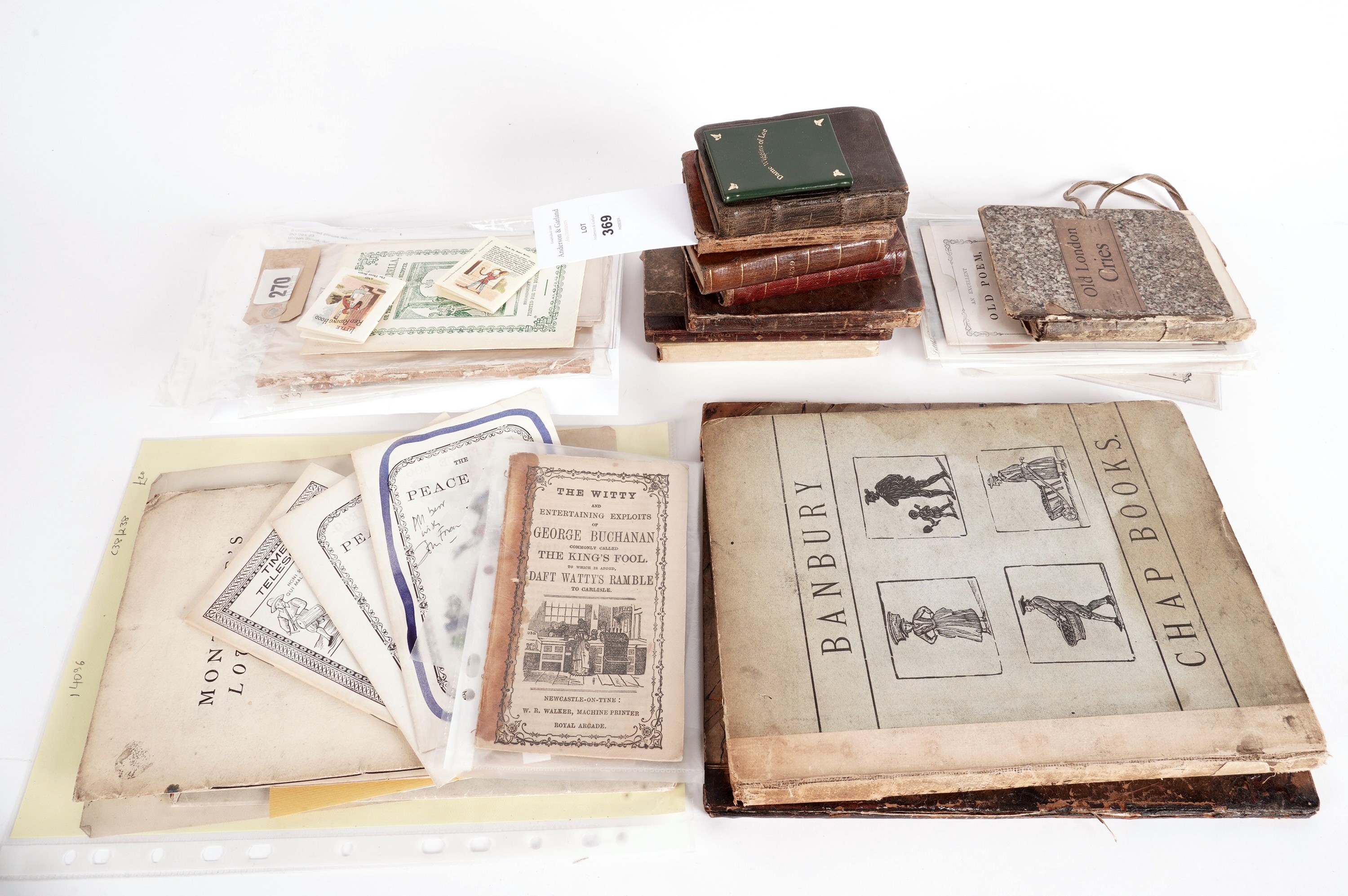 Lot 369 - A collection of 19th Century chapbooks and