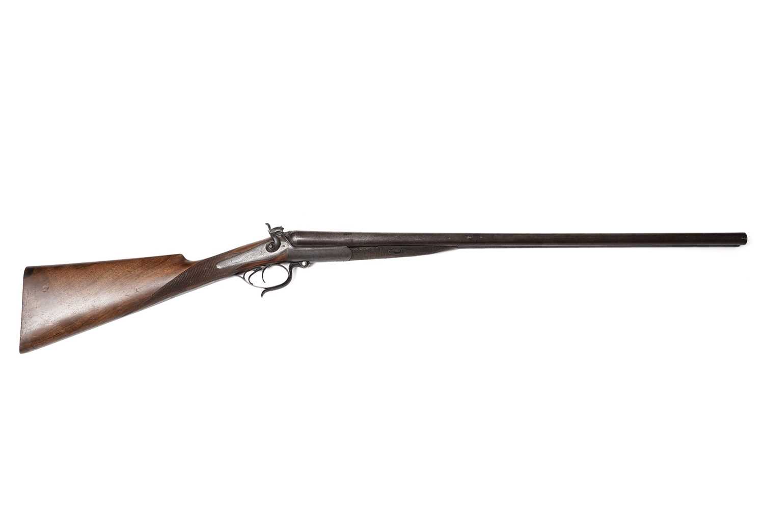 Lot 518 - A 19th Century double barrel breech loading