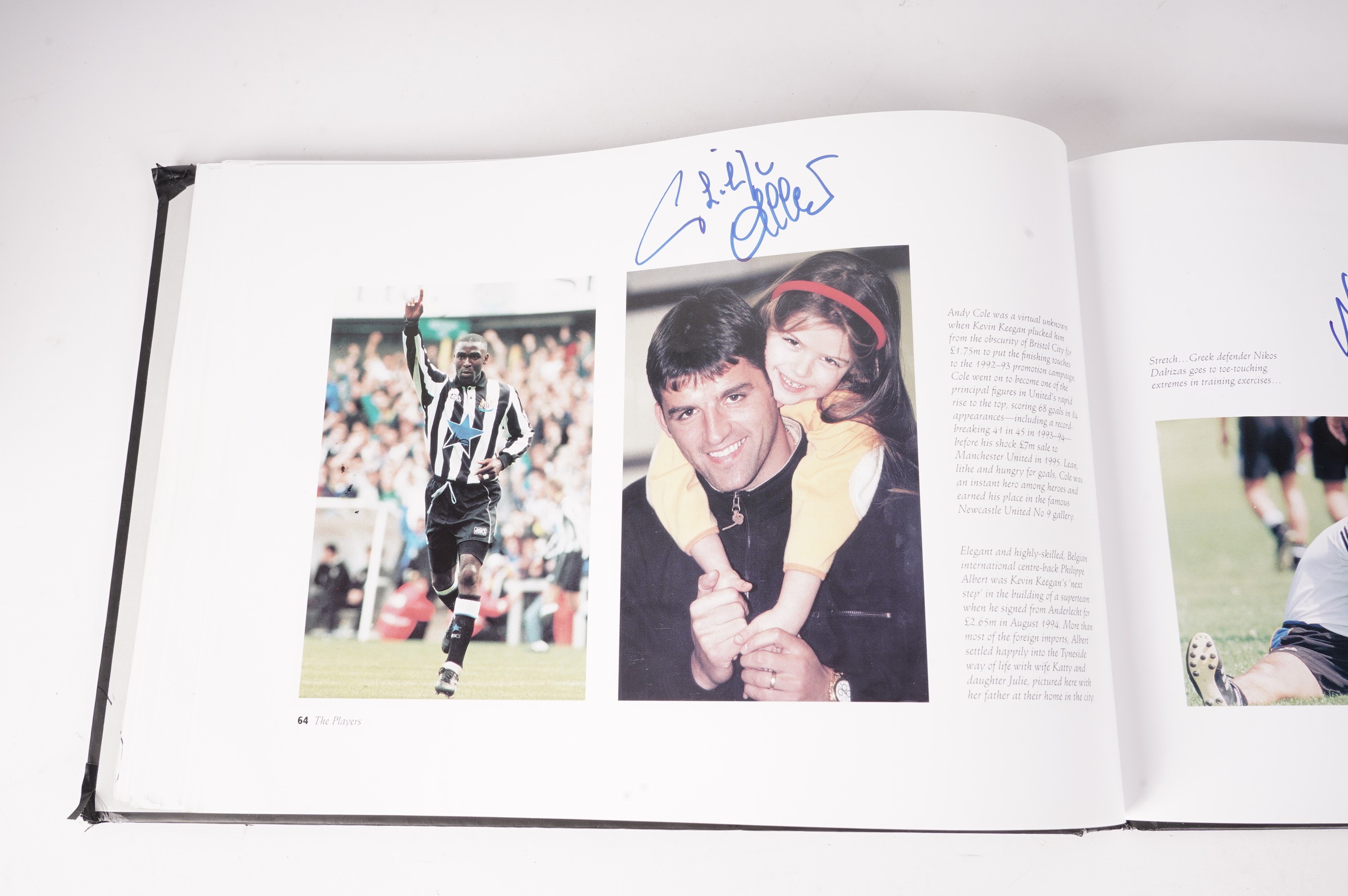 Lot 723 - A collection of autographed NUFC hardback