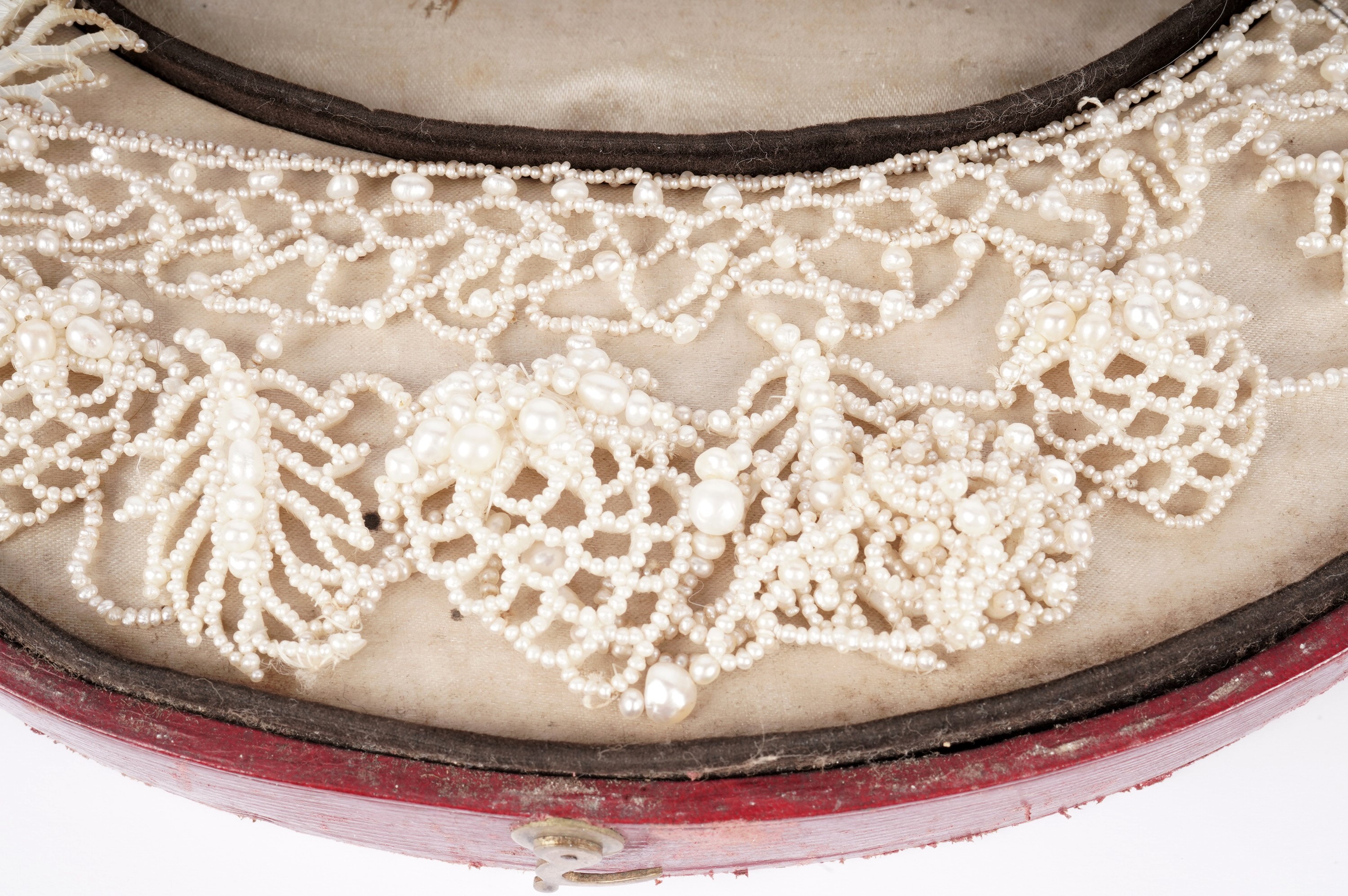 Lot 1073 - An early Victorian pearl fringe necklace