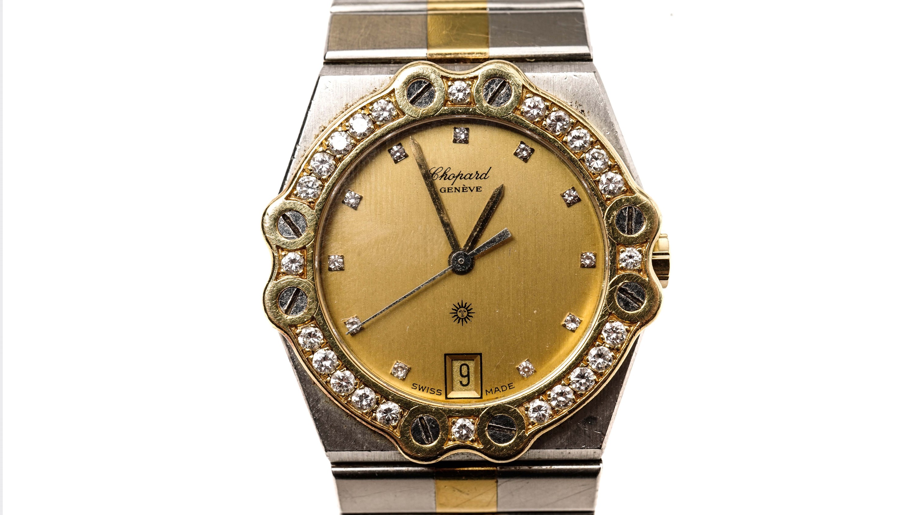 Lot 1059 - Chopard, Geneve, St. Moritz: a steel and