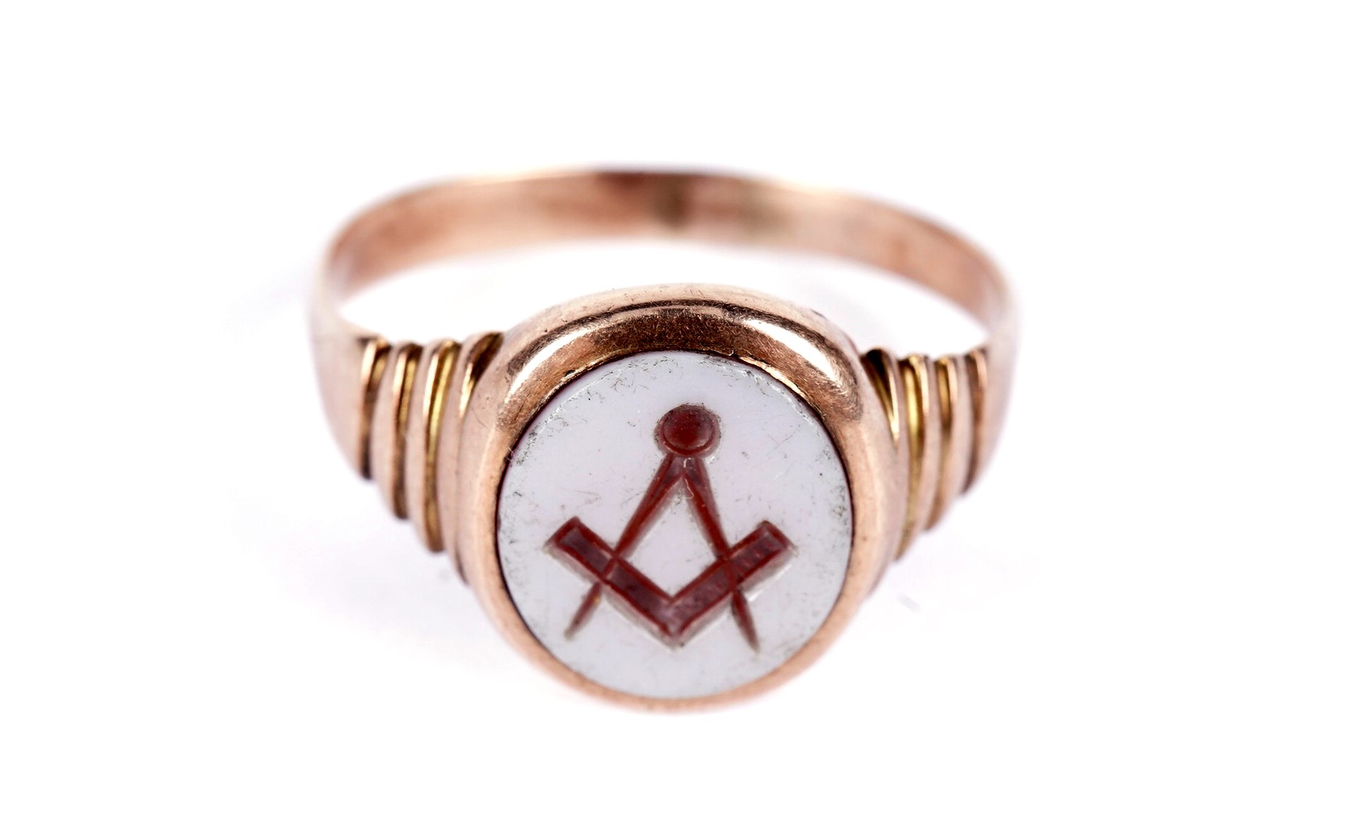 Lot 509 - A Masonic intaglio seal signet ring