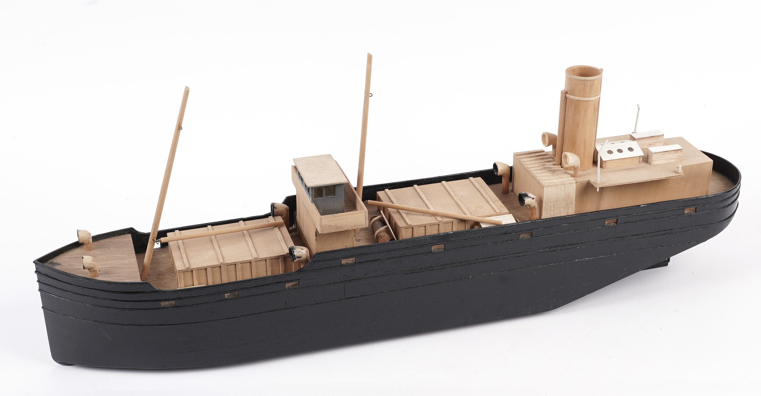 Lot 55 - Two kit-built model ships and a scratch-built