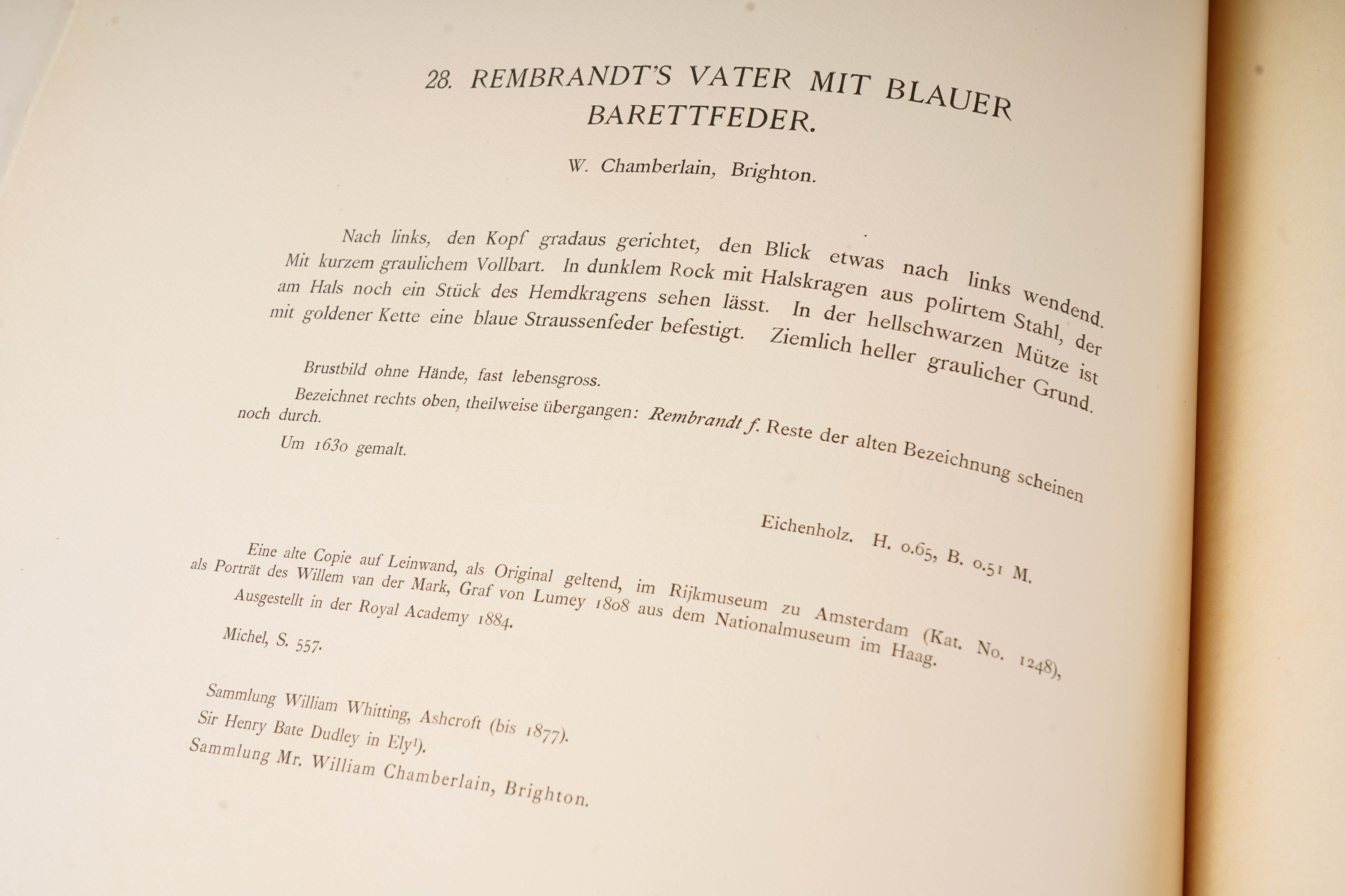 (Bode) Wilhelm, The Complete Work of Rembrandt, History, Description ...