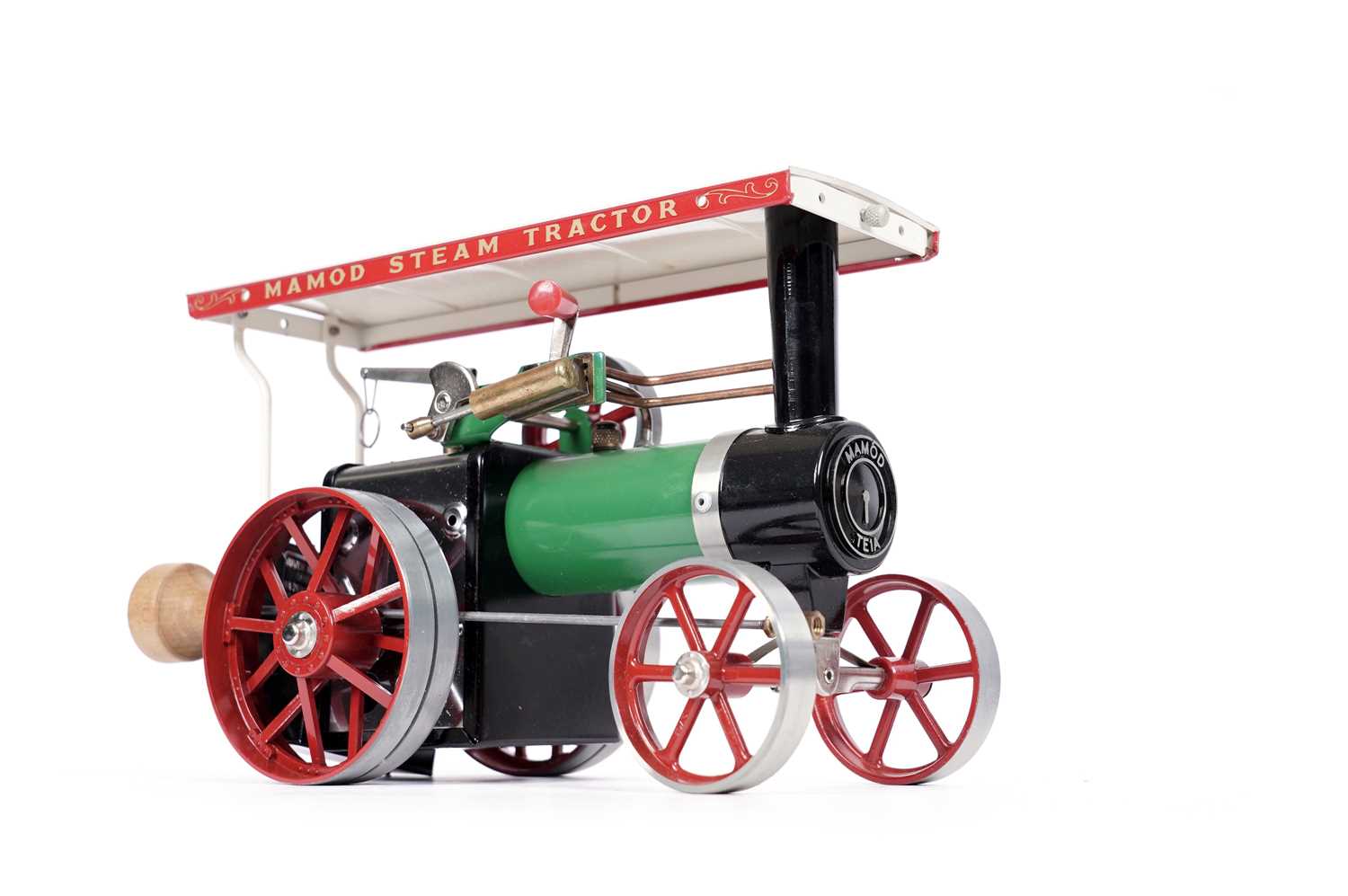 Lot 16 - A Mamod steam tractor; and a Mamod open wagon