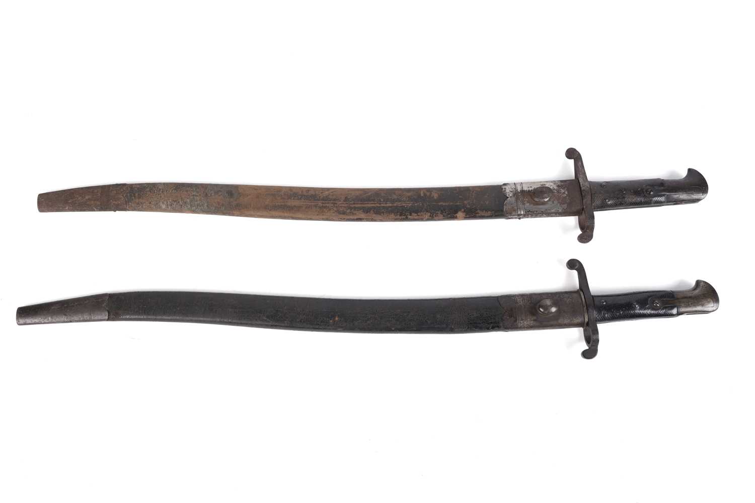 Lot 242 - Two Victorian 1860-pattern Yataghan sword