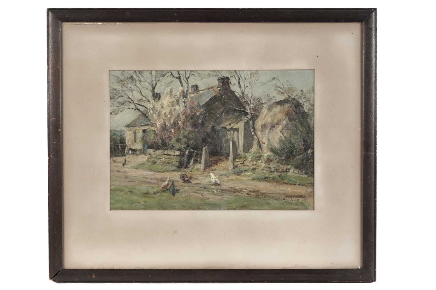 Lot 117 - James Riddel RSW ARSA - Farm Cottage and