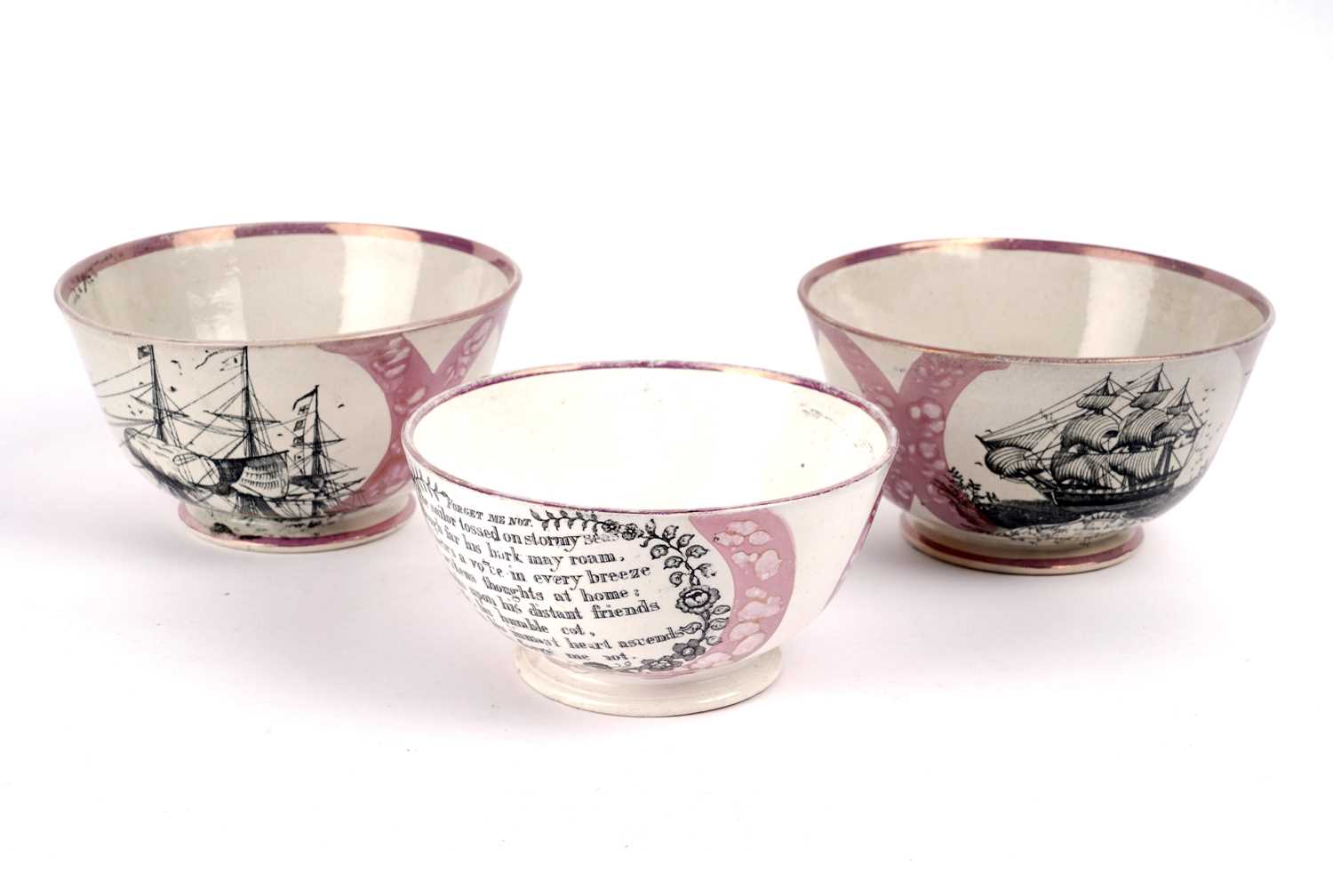 Lot 950 - Two 19th Century pearlware bowls by John