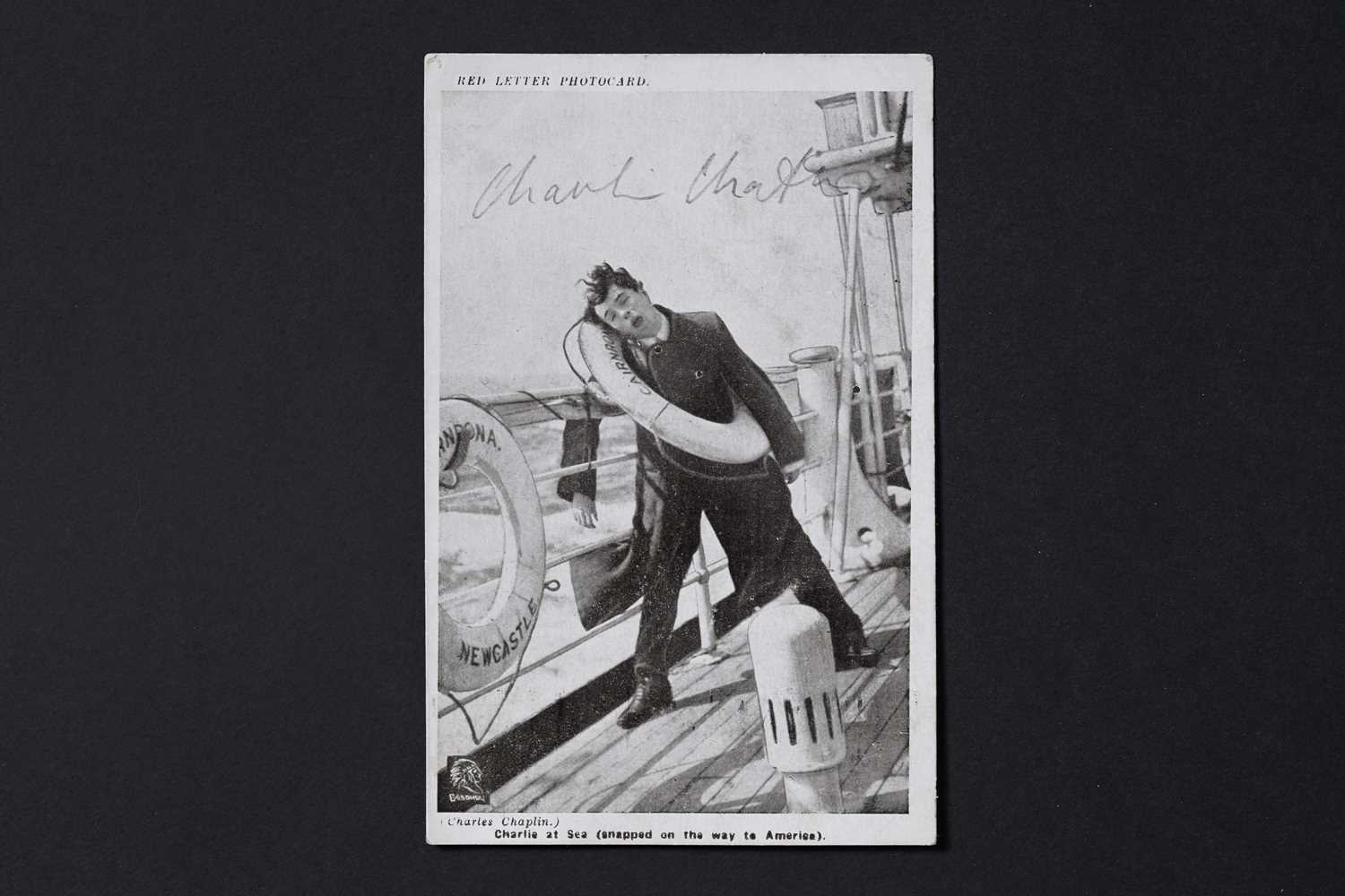 Lot 709 - A Charlie Chaplin signed Red Letter