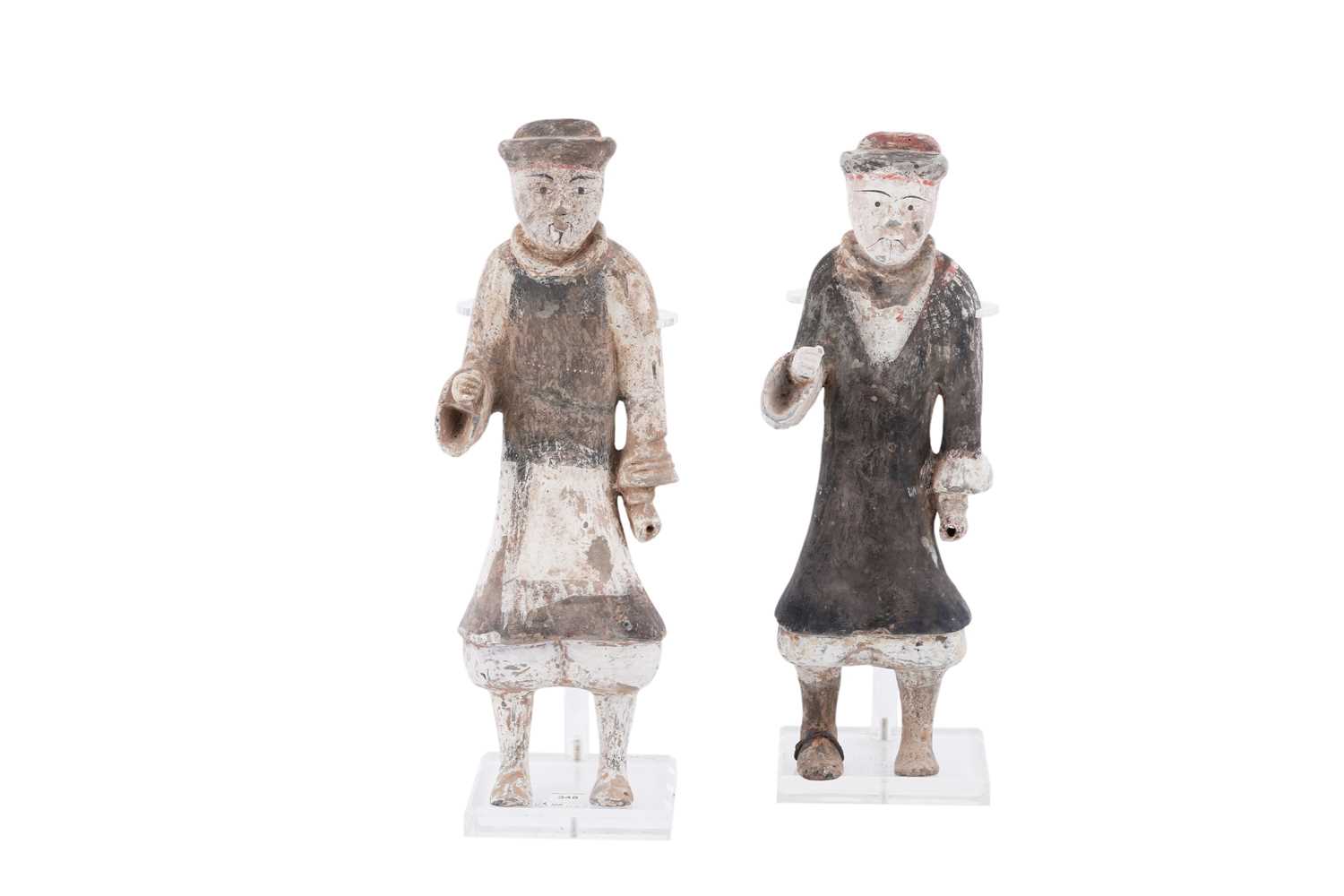 Lot 827 - Two Han Dynasty terracotta soldiers and