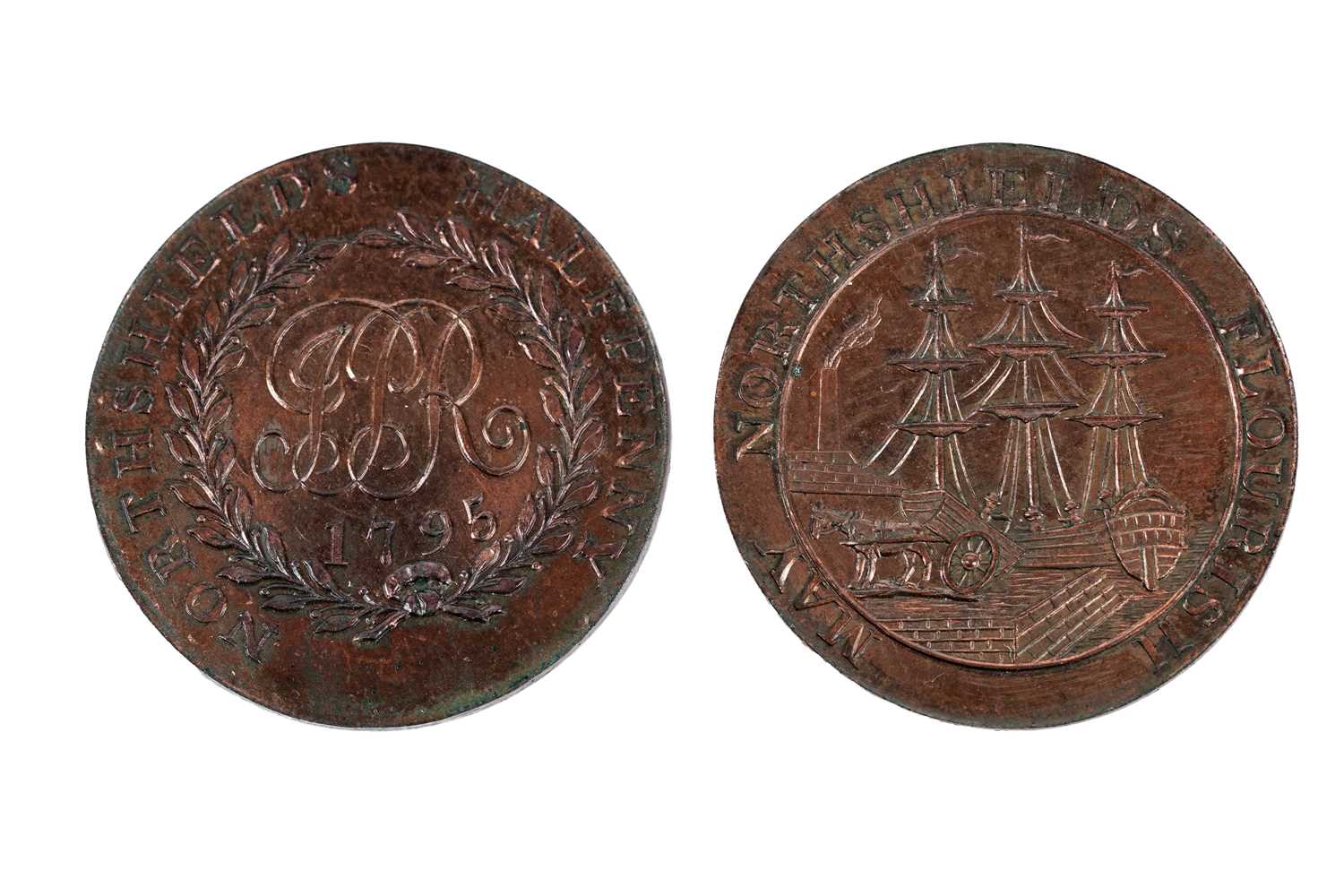 Lot 855 - British 18th Century North Shields token: a