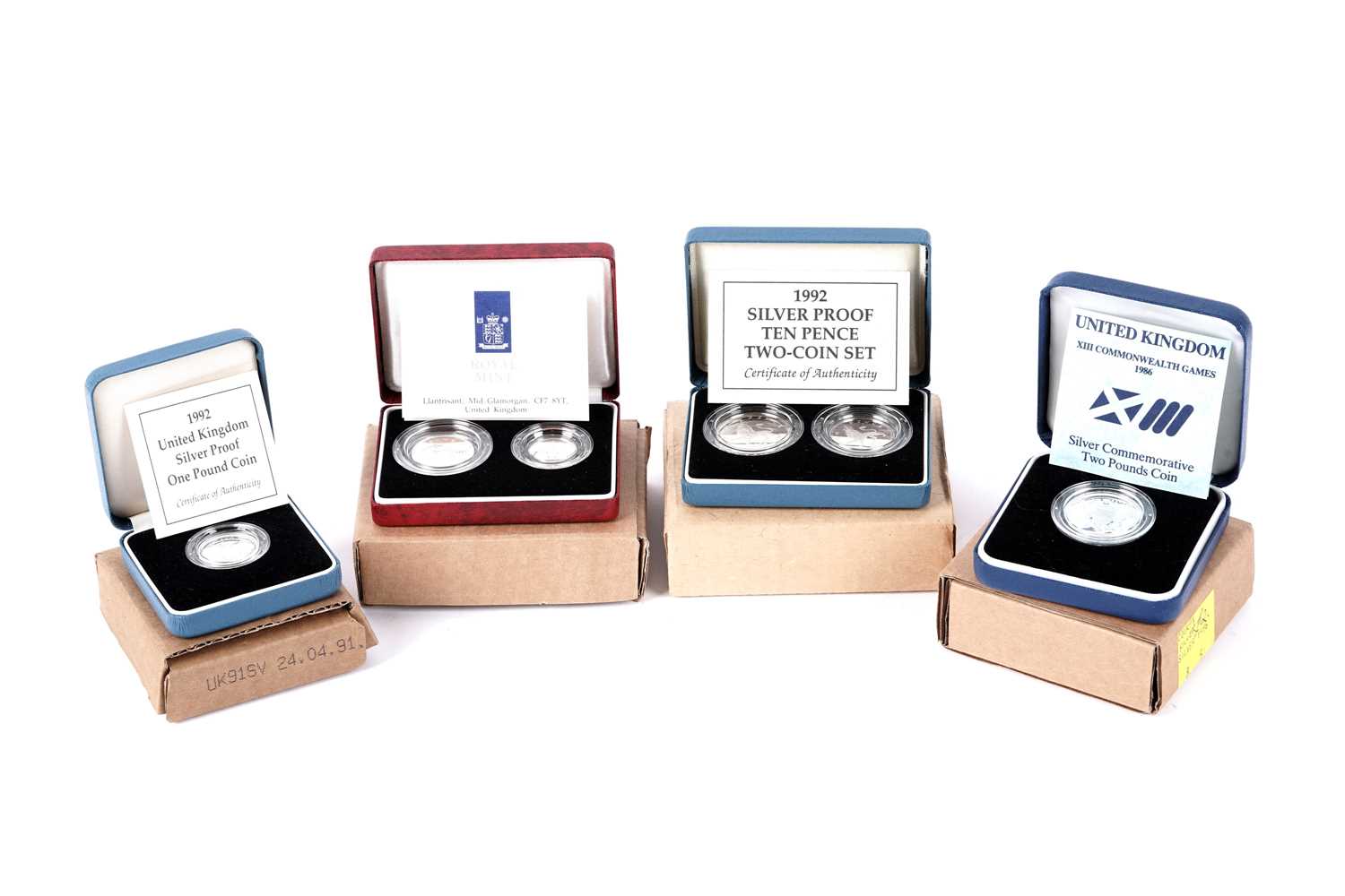 Lot 212 - Four silver proof coin sets