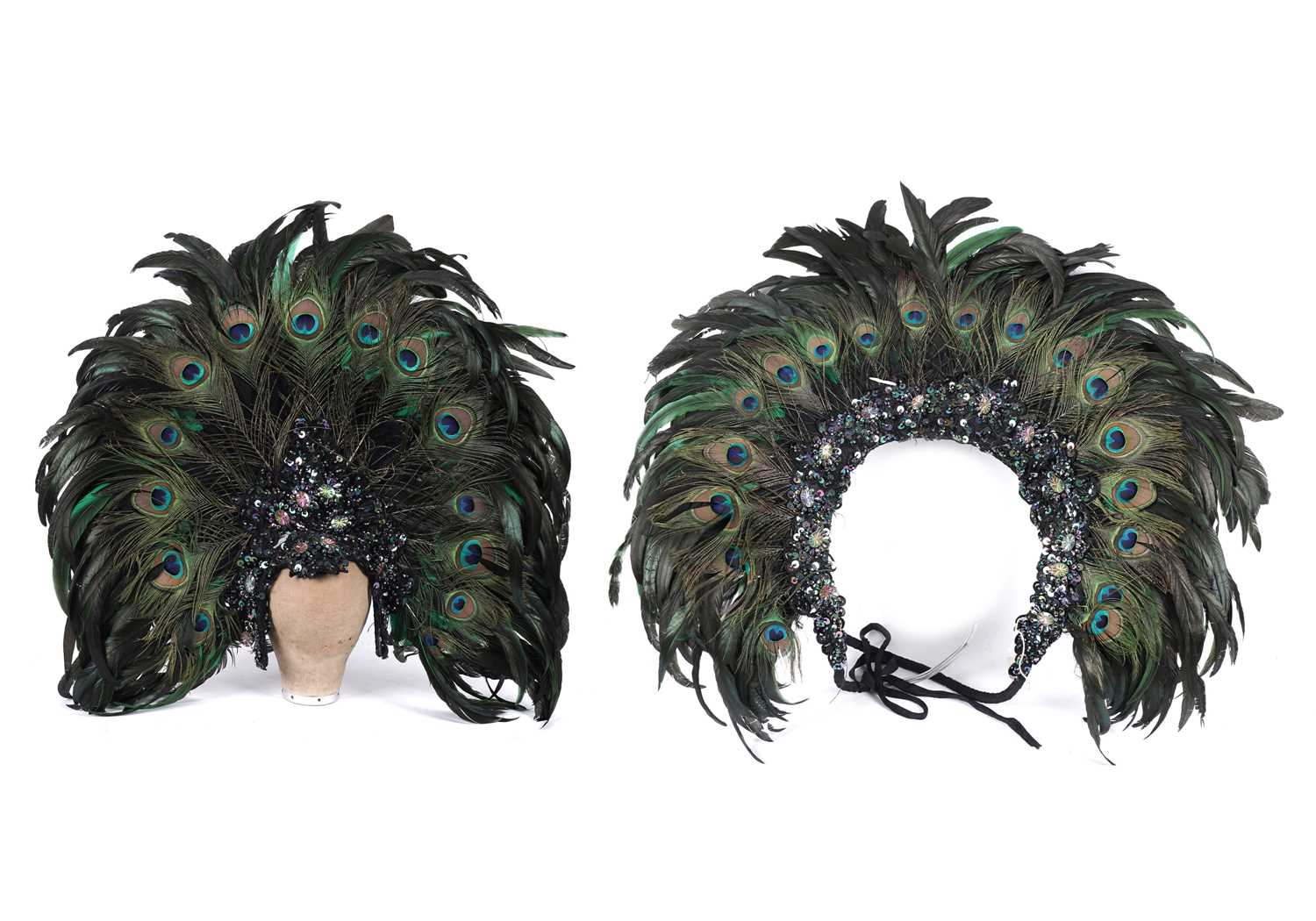 Lot 90 - A Vegas style showgirl costume | peacock