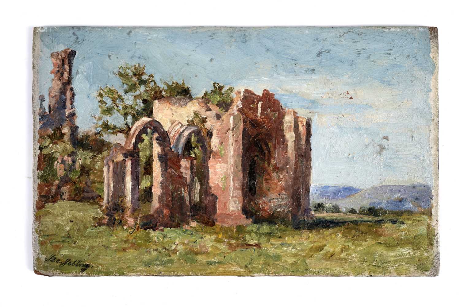 Lot 765 - Isa Jobling - Priory Ruins | oil