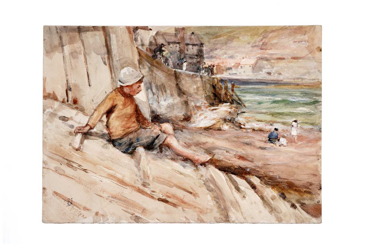 Lot 795 - Robert Jobling - Beside the Boat Ramp