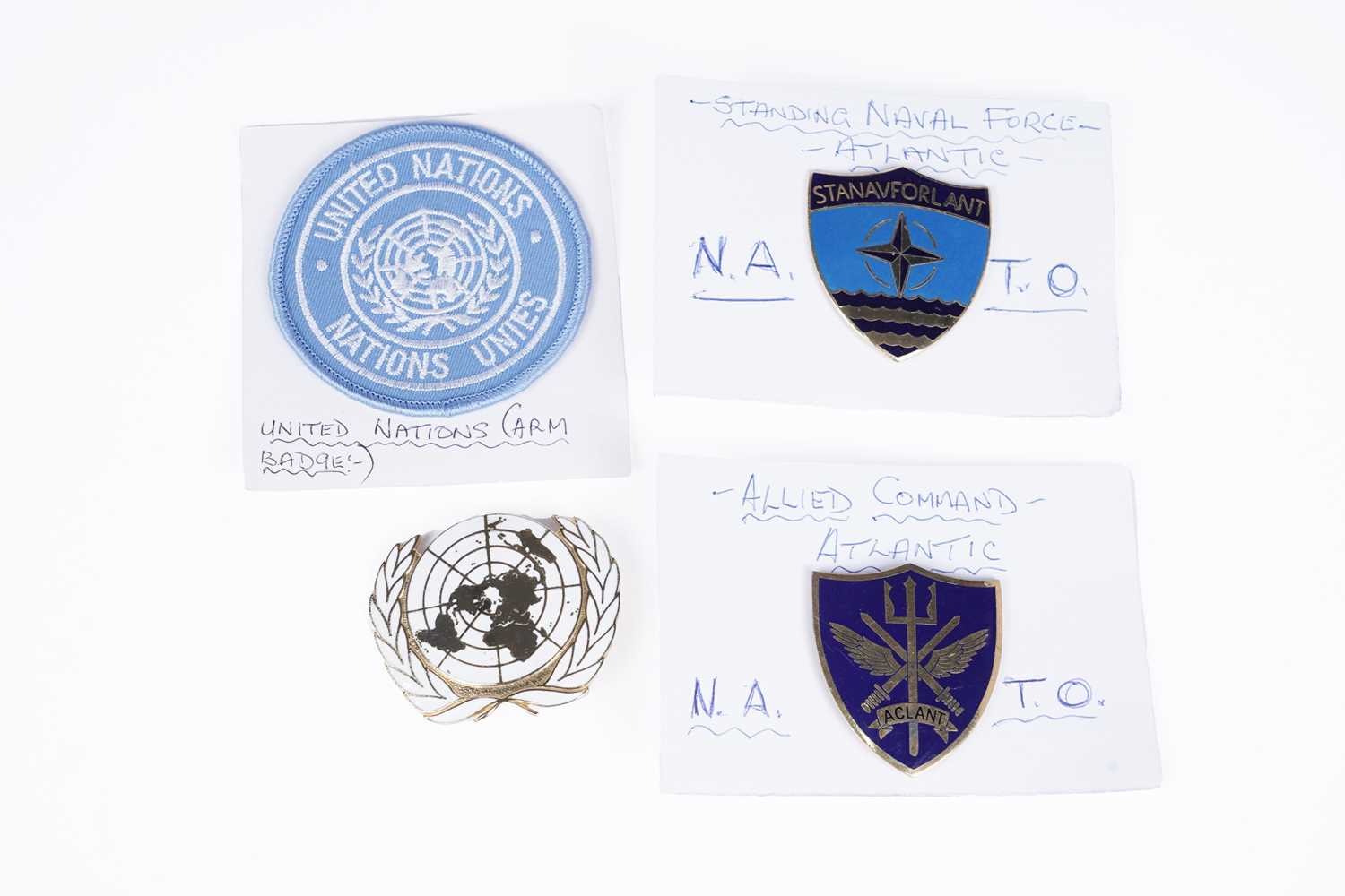 Lot 195 - NATO and UN interest badges