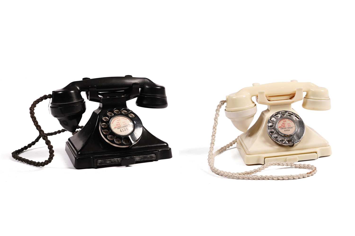 Lot 682 - A GPO model 1/232F telephone; and a similar