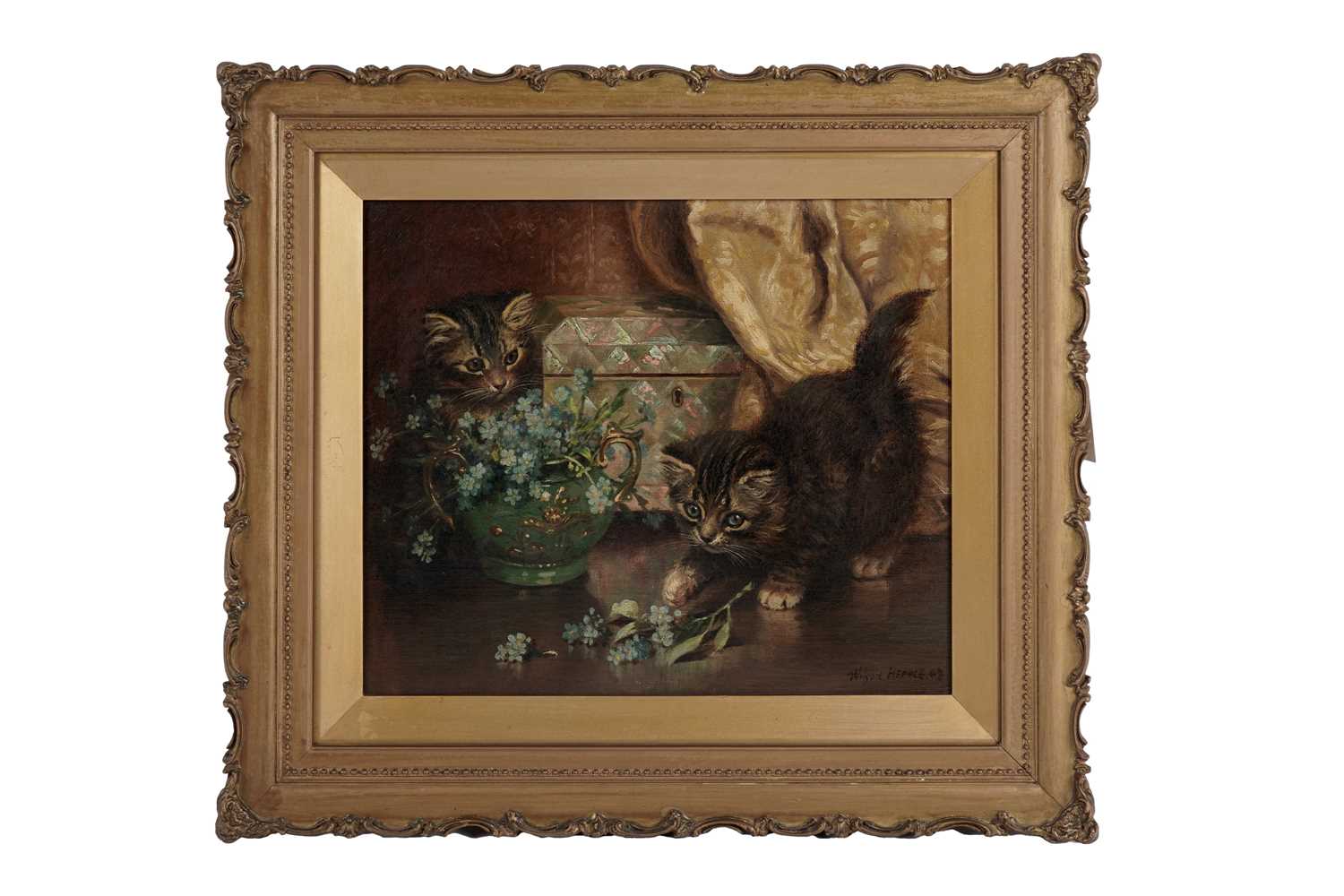 Lot 754 - Wilson Hepple - Flower Arranging | oil
