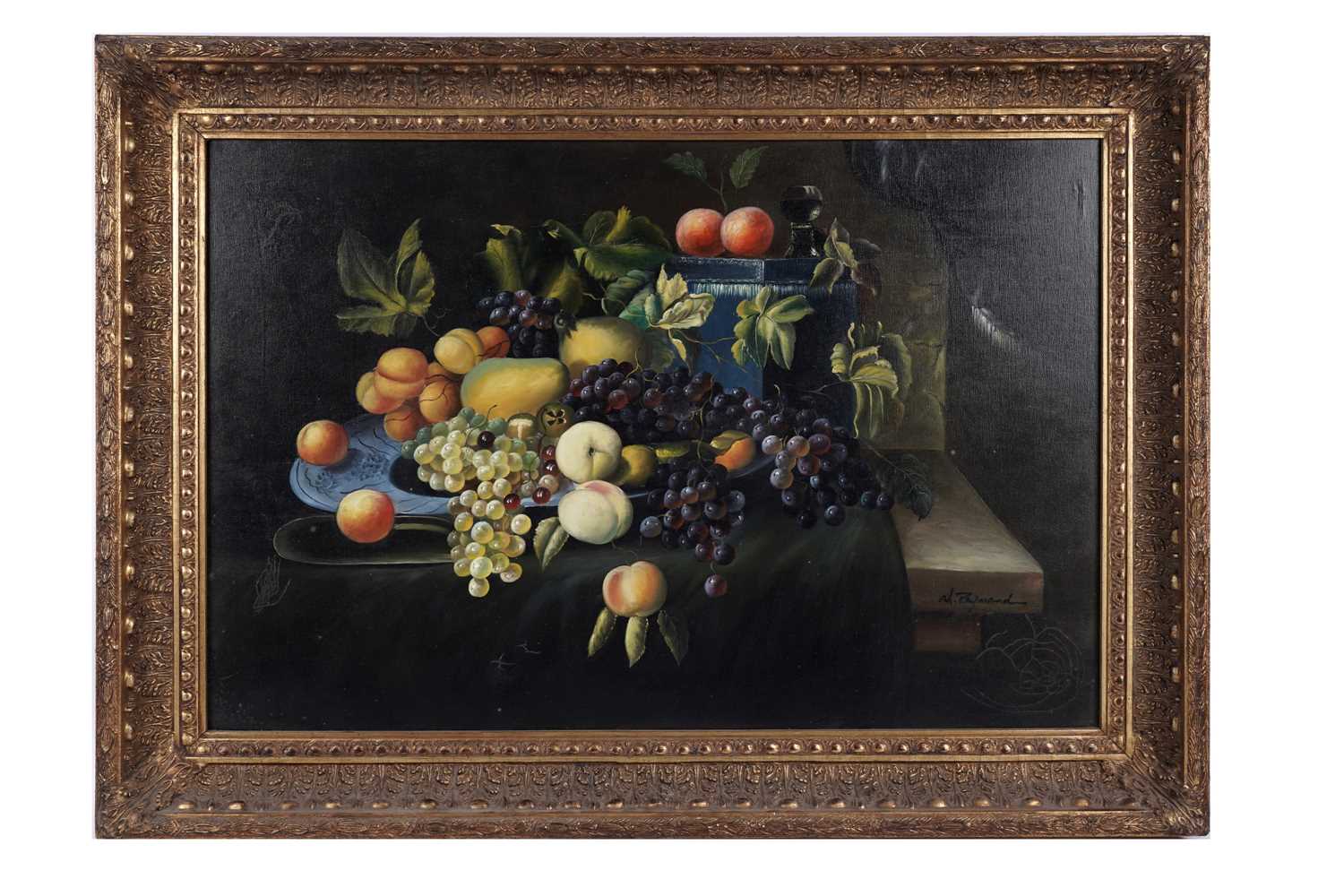 Lot 2 - M. Raymond - Still life with fruit | oil