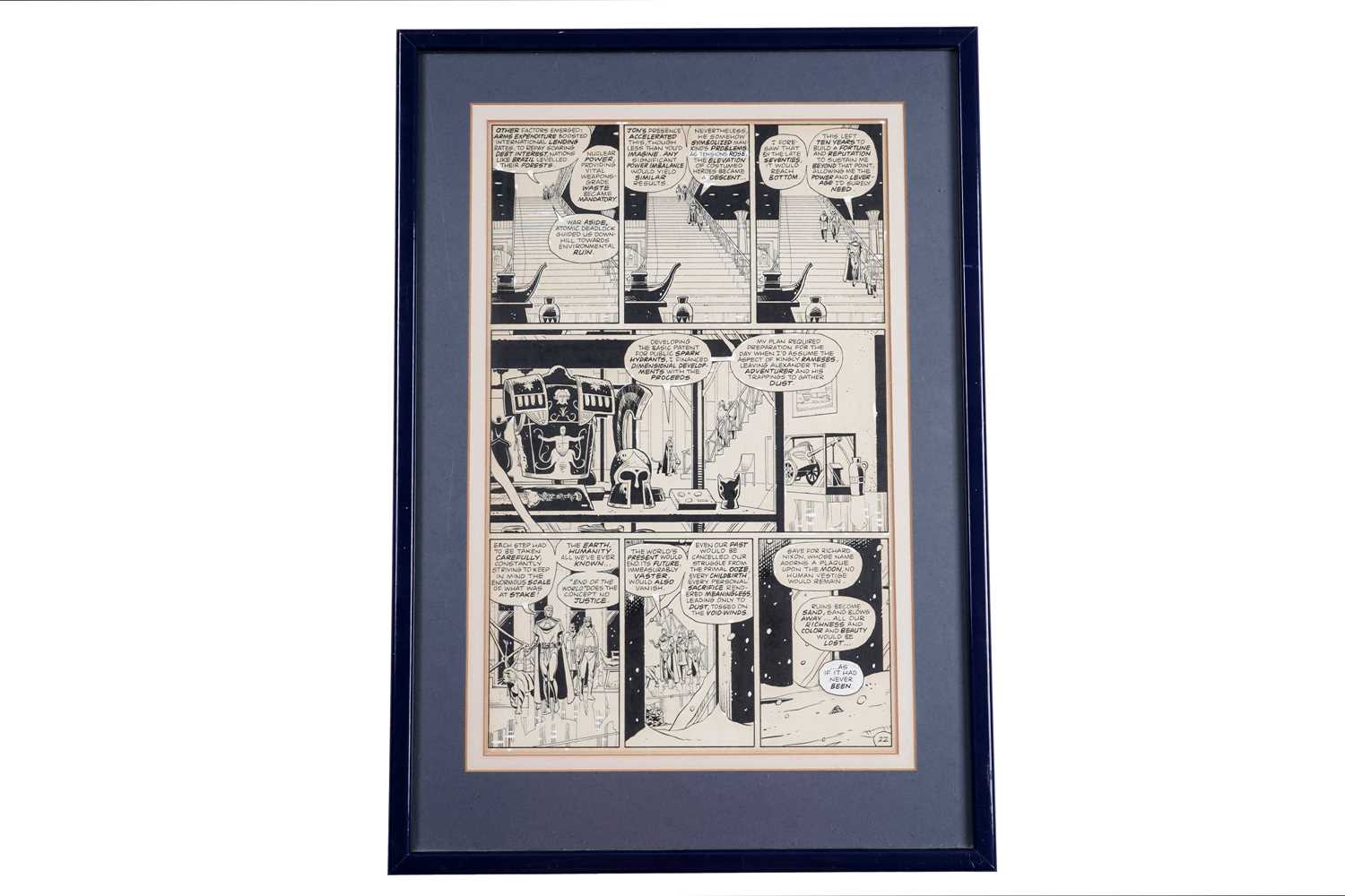 Lot 371 - Original artwork from The Watchmen Comic by