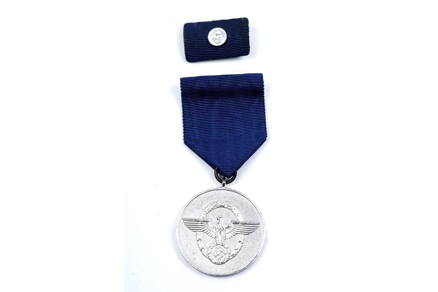 Lot 608 - Third Reich period Police Service Medal,