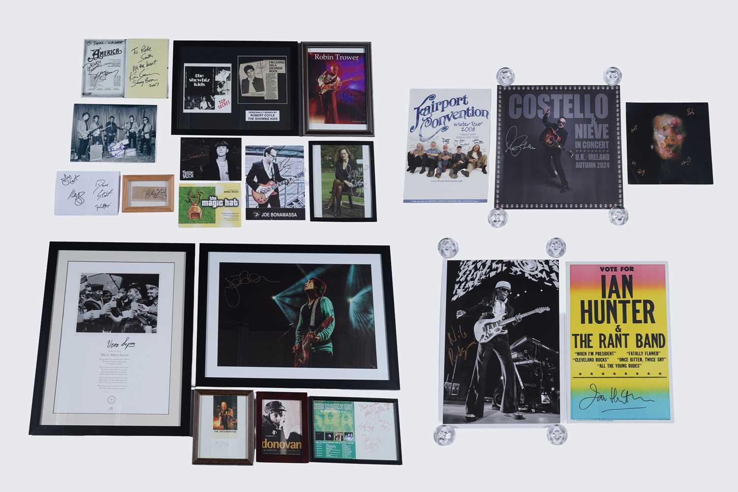 Lot 474 - A selection of signed music interest items
