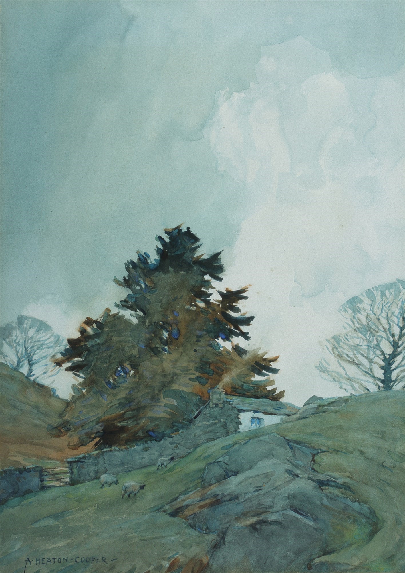 Lot 41 - Alfred Heaton-Cooper (1864-1929) ''Cottage