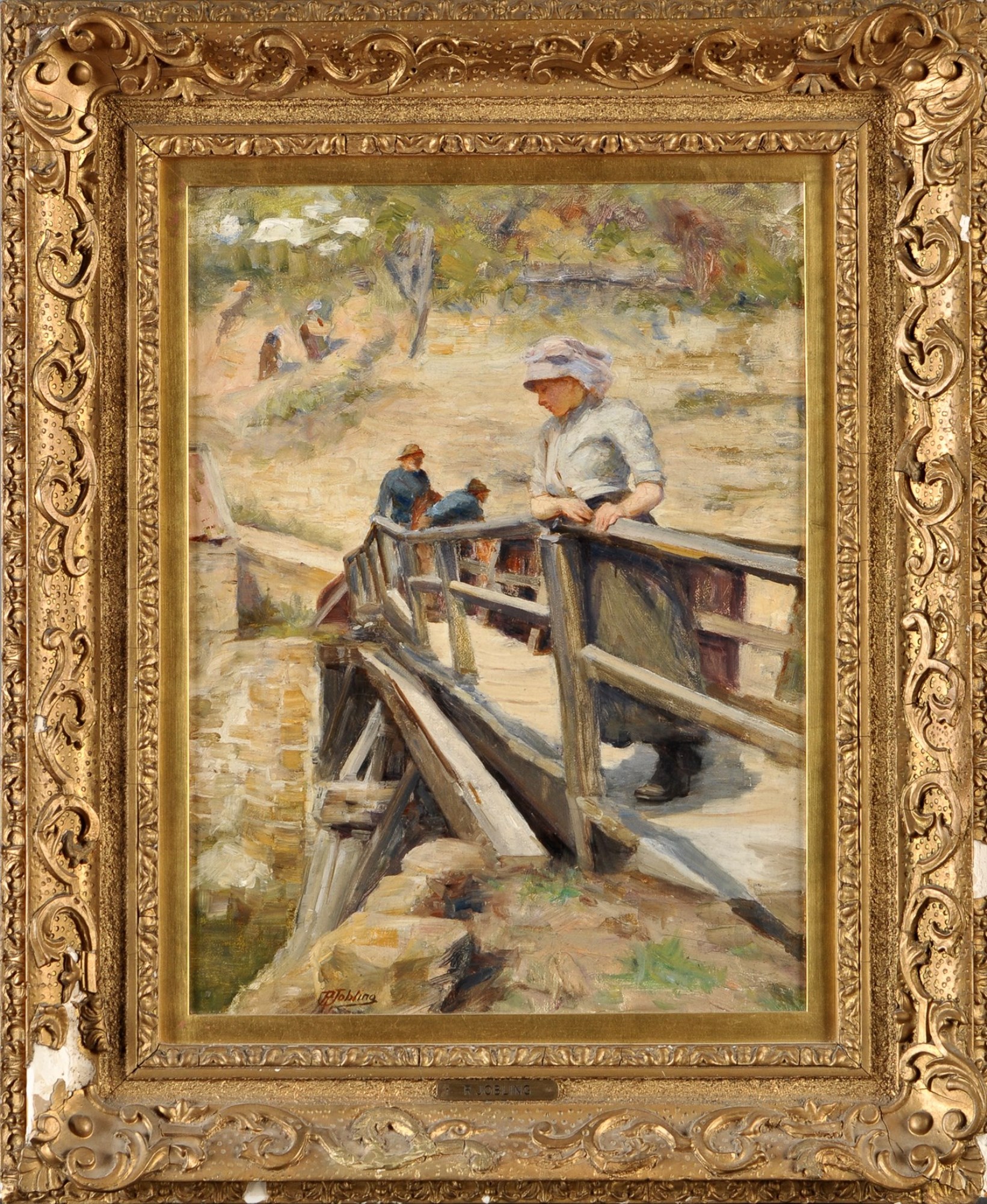 Lot 201 - Robert Jobling (1841-1923) A FISHERGIRL ON